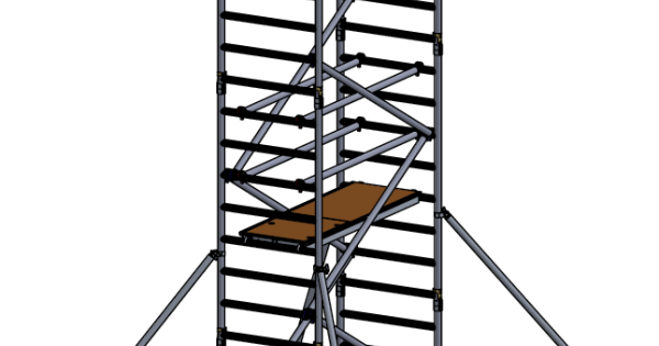 UTS 250 CLIMA scaffold tower 850 length x 2.5 x 5.2