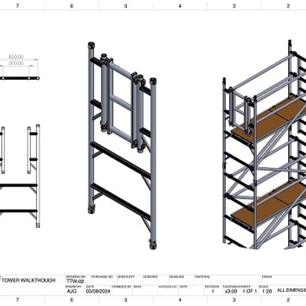 UTS 850 TOP LEVEL WALKTHROUGH FRAME